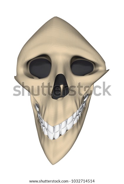 Deformed Human Skull Cartoon Style 3d Stock Vector (Royalty Free ...