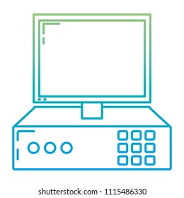 Color Electronic Screen Computer Service Technology Stock Vector ...
