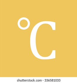 Degree Celsius Icon Temperature Icon Stock Vector (Royalty Free ...