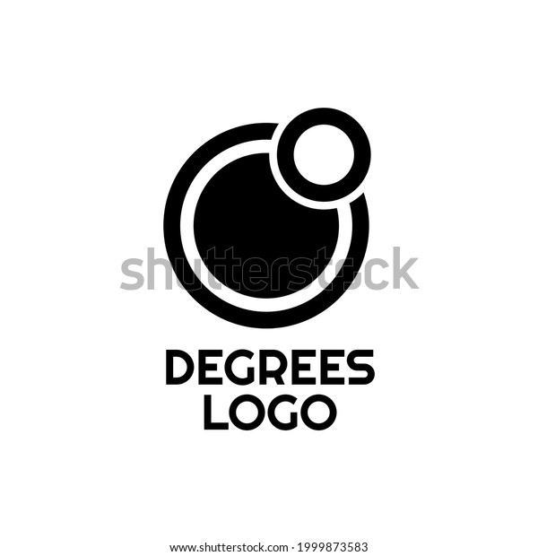 Degree Circle Modern Abstract Monogram Logo Stock Vector (Royalty Free ...