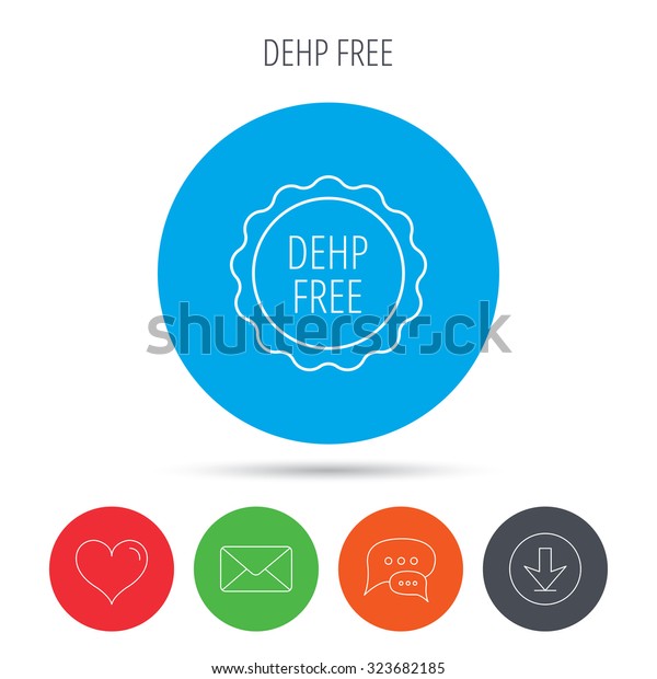 Dehp Free Icon Nontoxic Plastic Sign Stock Vector (Royalty Free ...