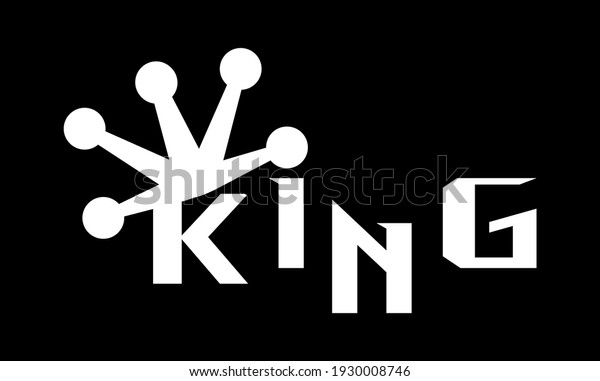 Deig Simple Logo Kings Writing Vector Stock Vector (Royalty Free ...