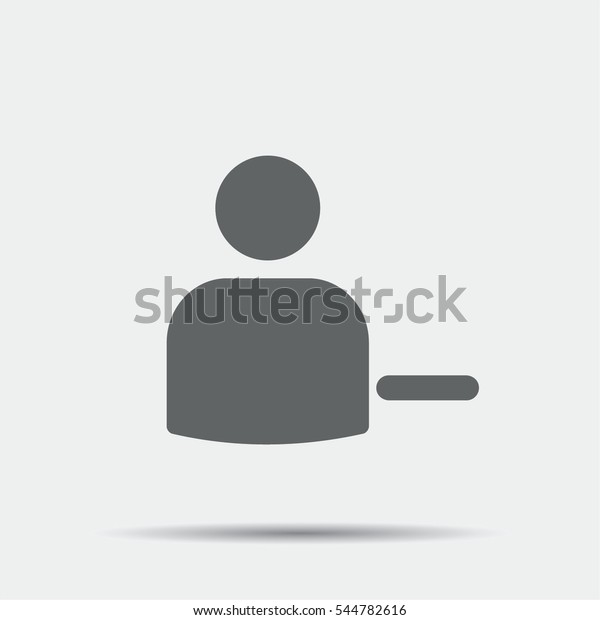 Delet User Icon Illustration Isolated Vector Stock Vector (Royalty Free ...