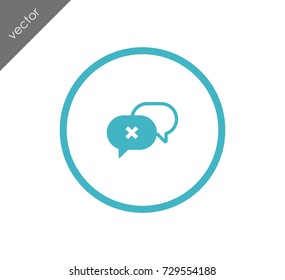 Delete Chat Icon Stock Vector (Royalty Free) 729554188 | Shutterstock