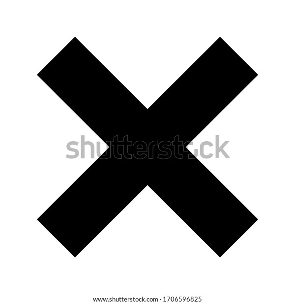 Delete Icon Cross Sign Circle Can Stock Vector (Royalty Free ...