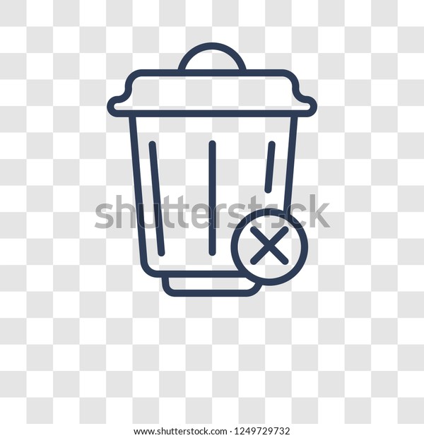 Delete Icon Trendy Delete Logo Concept Stock Vector (Royalty Free ...