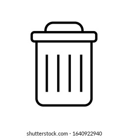 Delete Line Art Vector Icon Ui Stock Vector (Royalty Free) 1640922940 ...