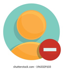Delete Site User Icon Cartoon Delete Stock Vector (Royalty Free ...