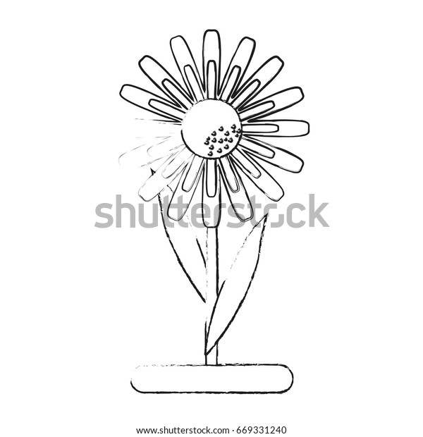 Delicate Flower Icon Image Stock Vector (Royalty Free) 669331240 ...