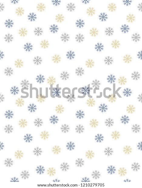 Delicate Hand Drawn Snowflakes Irregular Vector Stock Vector (Royalty ...