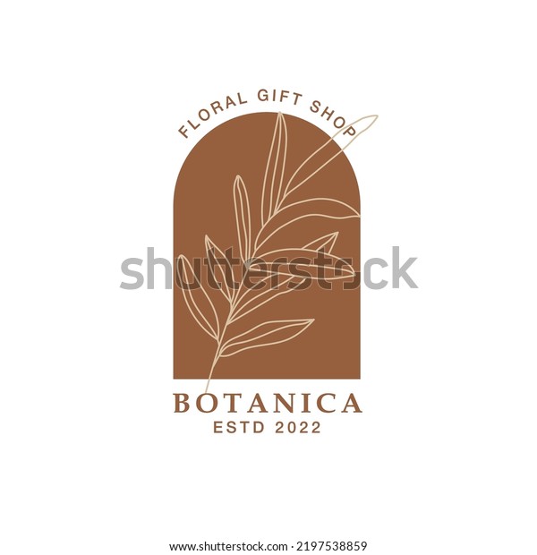 Delicado logotipo con bifurcación en un: vector de stock (libre de ...