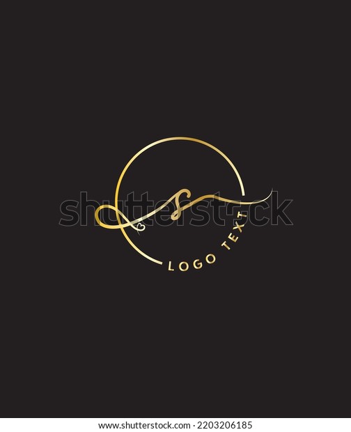 Delicate Lovely Handwritten Letter Type S Stock Vector (Royalty Free ...