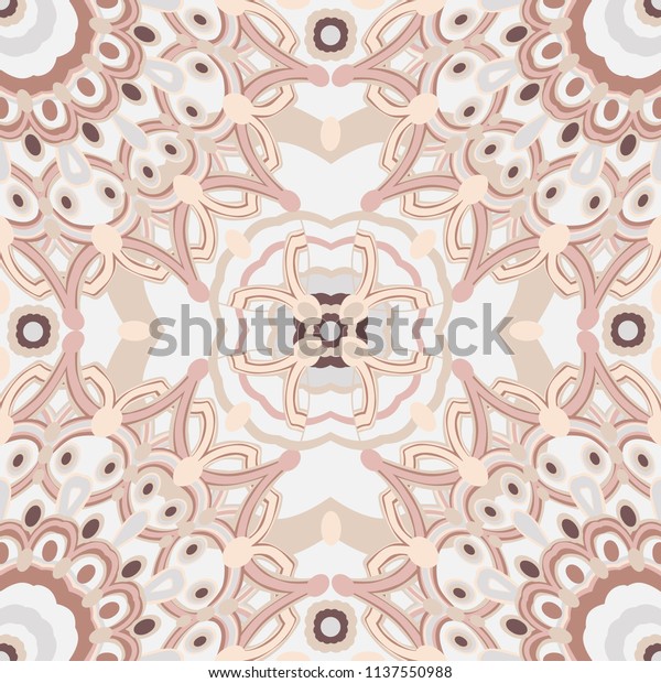 Delicate Ornament Delicate Color Scheme Stock Vector (Royalty Free ...