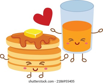Delicious Breakfast Time Menu Illustration Vector Stock Vector (Royalty ...