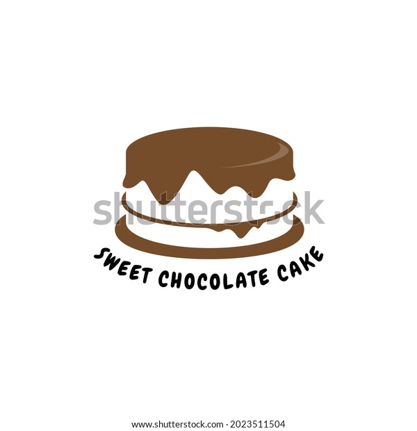 Delicious Chocolate Cake Logo Vector Stock Vector (Royalty Free ...