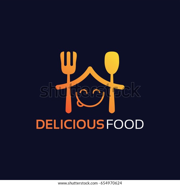 Delicious Food Logo Template Design Stock Vector (Royalty Free ...