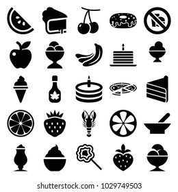 Delicious Icons Set 25 Editable Filled Stock Vector (Royalty Free ...