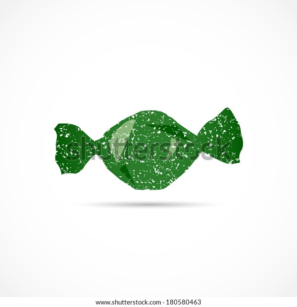 Delicious Piece Lime Green Candy Illustration Stock Vector (Royalty ...