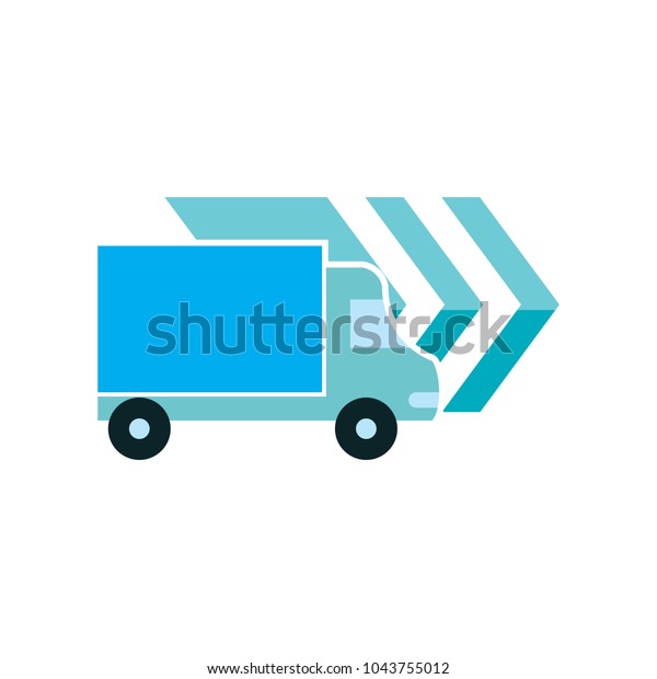 Delivery Arrow Logo Icon Design Stock Vector (Royalty Free) 1043755012