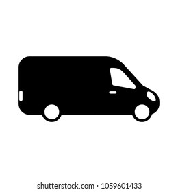 Delivery Bus Icon Delivery Service Flat Stock Vector (Royalty Free ...