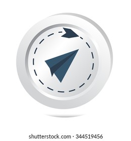 Delivery Button Icon Illustration Stock Vector (Royalty Free) 344519456 ...