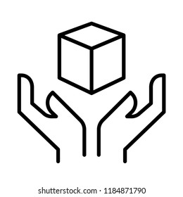 Delivery Care Icon Trendy Flat Style Stock Vector (Royalty Free ...