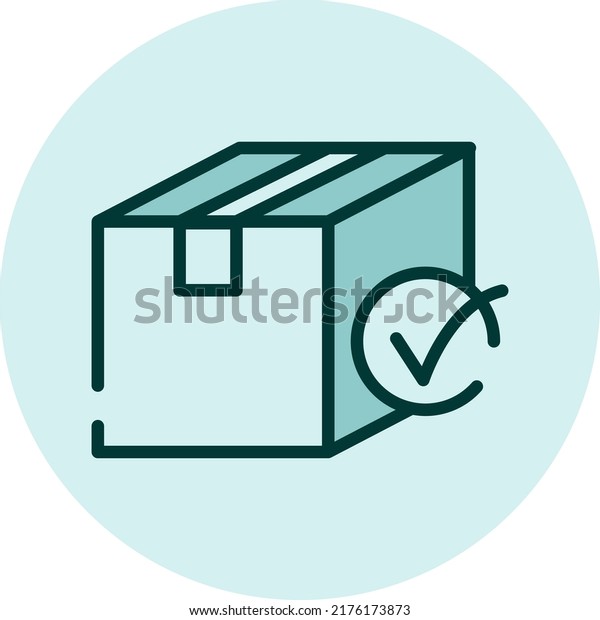 Delivery Completed Illustration Vector On White Stock Vector (Royalty ...