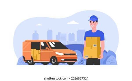 218 Courier handing over package Stock Vectors, Images & Vector Art ...