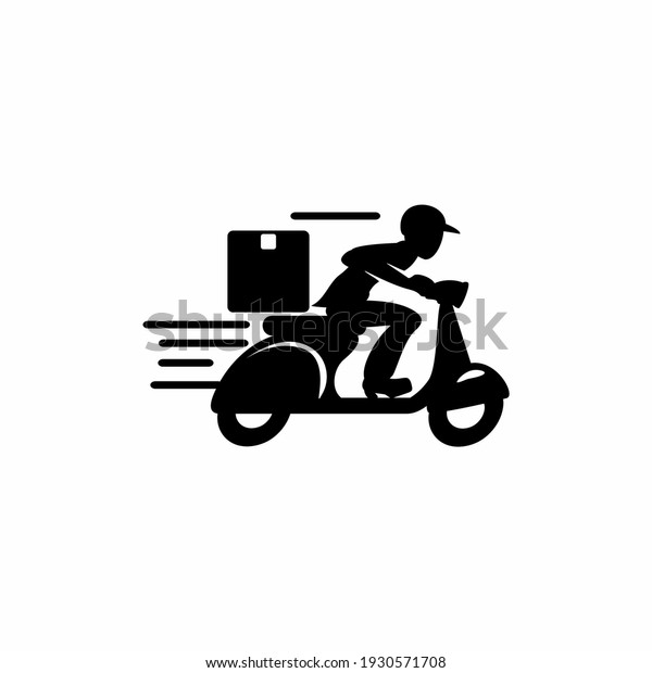 Delivery Courier Motorbike Logo Icon Symbol Stock Vector (Royalty Free ... Delivery Courier Motorbike Logo Icon Symbol Stock Vector (Royalty Free ...