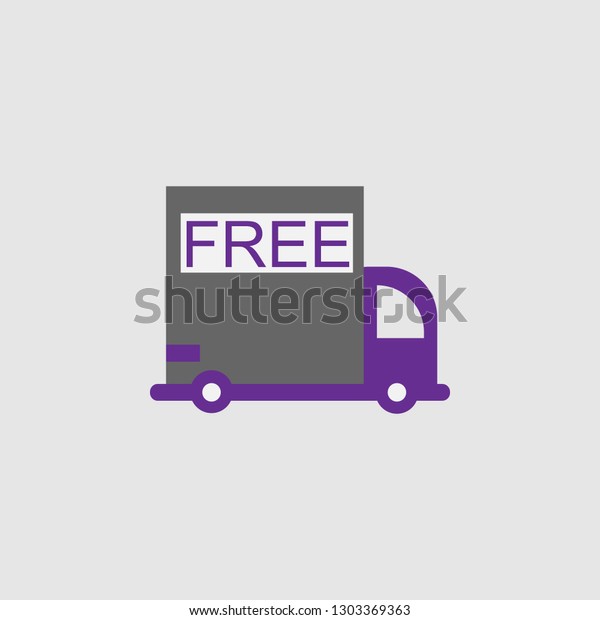 Delivery Free Icon Element Delivery Logistics Stock Vector (Royalty ...