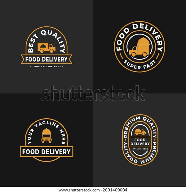 Delivery Logo Template Design Collection Set Stock Vector (Royalty Free ...