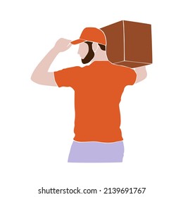 Delivery man cut out 4,850 รายการ ภาพ ภาพสต็อกและเวกเตอร์ | Shutterstock