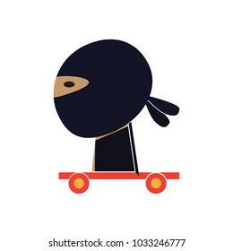 Delivery Ninja Logo Icon Design Stock Vector (Royalty Free) 1033246777 ...