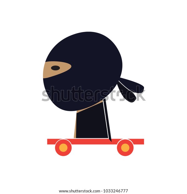 Delivery Ninja Logo Icon Design Stock Vector (Royalty Free) 1033246777 ...