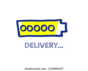 Delivery Progress Bar Status Infographic Element Stock Vector (Royalty ...