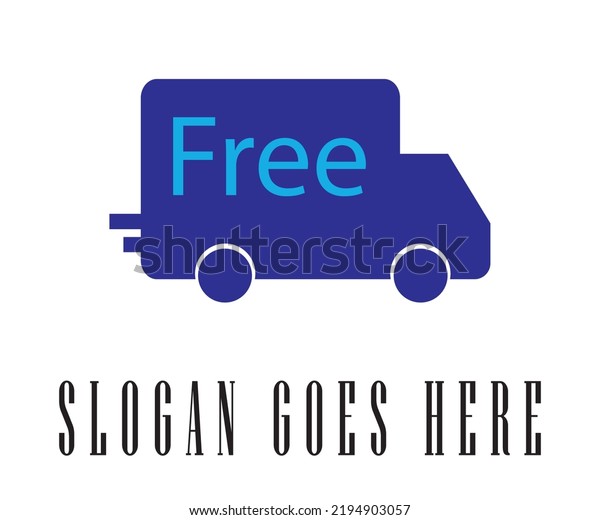 Delivery Service Logo Design Vector Illustration Stock Vector (Royalty ...
