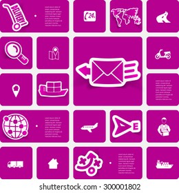 Delivery Sticker Infographic Stock Vector (Royalty Free) 300001802 ...