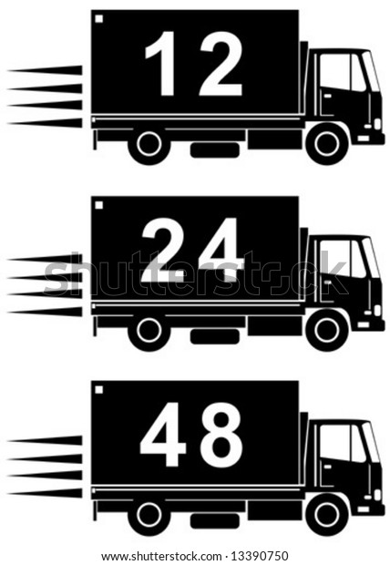 Delivery Symbols Stock Vector (Royalty Free) 13390750 | Shutterstock
