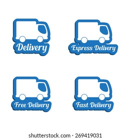 Delivery Symbols Set: vector de stock (libre de regalías) 269419031 ...