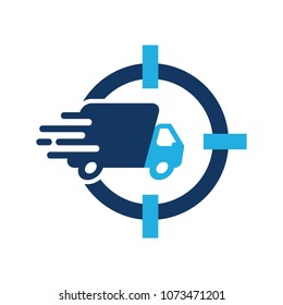 Delivery Target Logo Icon Design Stock Vector (Royalty Free) 1073471201 ...