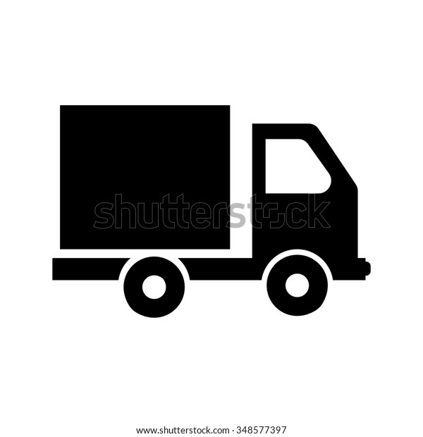 Delivery Truck Sign Stock Vector (Royalty Free) 348577397