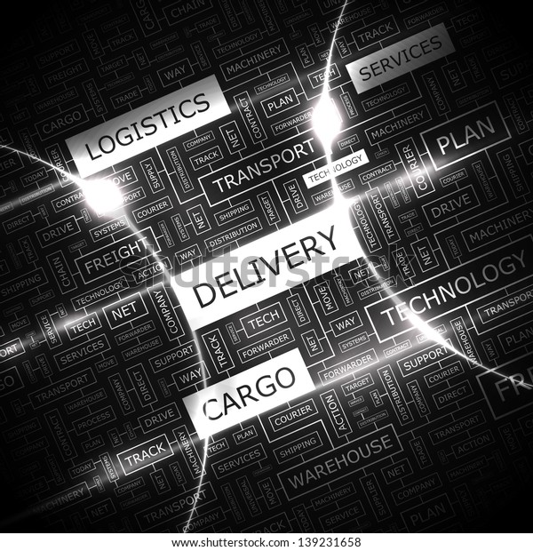 Delivery Word Cloud Concept Illustration Stock Vector (Royalty Free ...