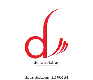Delta Icon Logo Design Template Element Stock Vector (Royalty Free ...