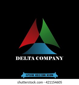 Delta Logo Vector Illustration Stock Vector (Royalty Free) 421154605 ...
