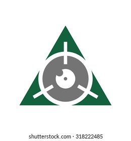 Delta Logo Vector Pyramid Triangle Stock Vector (Royalty Free ...