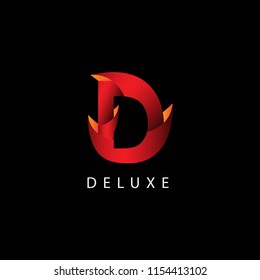 Deluxe Logo Vector Template Design Illustration Stock Vector (Royalty ...