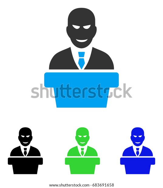 Demagogue Vector Pictograph Style Flat Graphic Stock Vector (Royalty ...