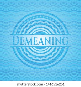 Demeaning Water Badge Background Vector Illustration Stock Vector ...