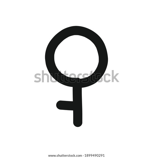 Demigirl Symbol Doodle Icon Vector Illustration Stock Vector (Royalty ...