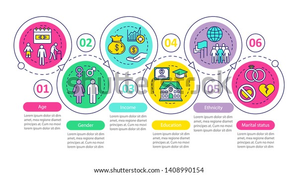 Demographics Vector Infographic Template Business Presentation Stock ...